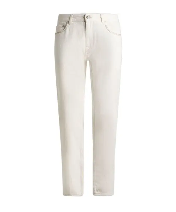 Etro Regular-fit Jeans With Contrast Stitching - White