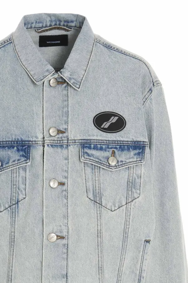 We11Done Logo Patch Denim Jacket