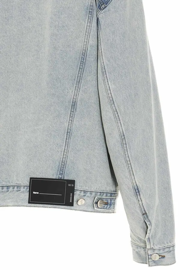 We11Done Logo Patch Denim Jacket