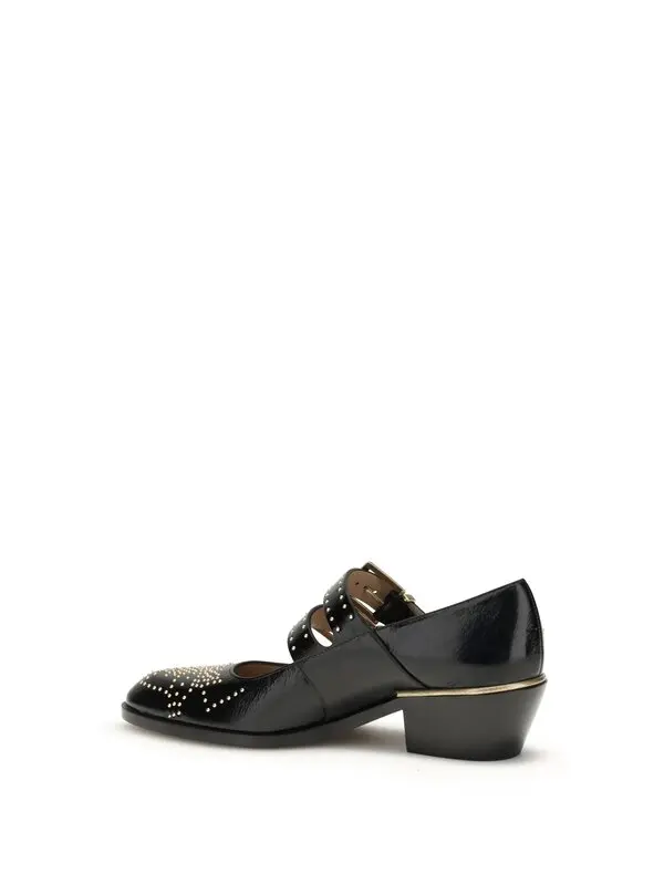 Chloé Susanna Buckled Pumps - Black