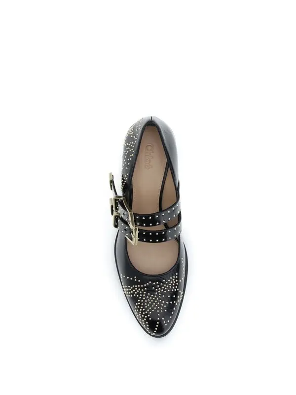 Chloé Susanna Buckled Pumps - Black