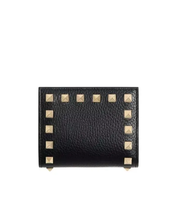 Valentino Garavani Rockstud Bi-fold Wallet - Black