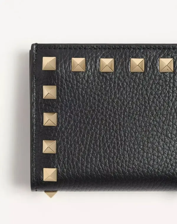 Valentino Garavani Rockstud Bi-fold Wallet - Black
