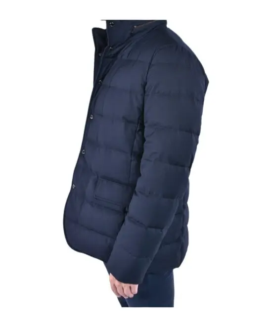 MOORER Quilted Long-sleeved Jacket - Black
