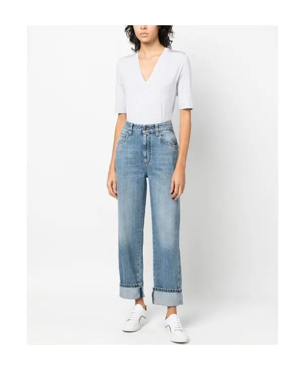 Brunello Cucinelli High-rise Straight-leg Jeans