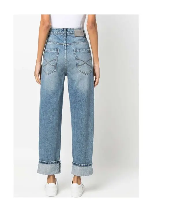Brunello Cucinelli High-rise Straight-leg Jeans