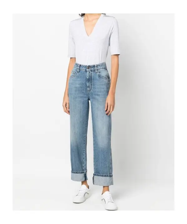 Brunello Cucinelli High-rise Straight-leg Jeans