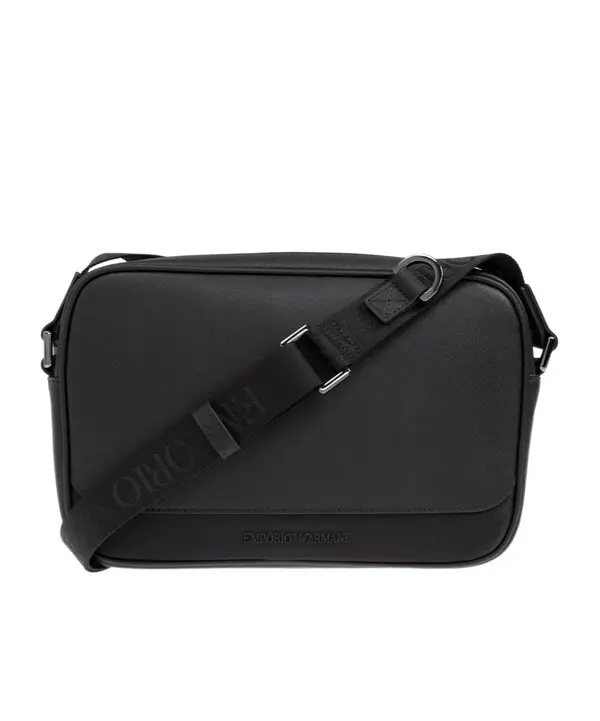 Emporio Armani Shoulder Bag From The Sustainability Collection - Black
