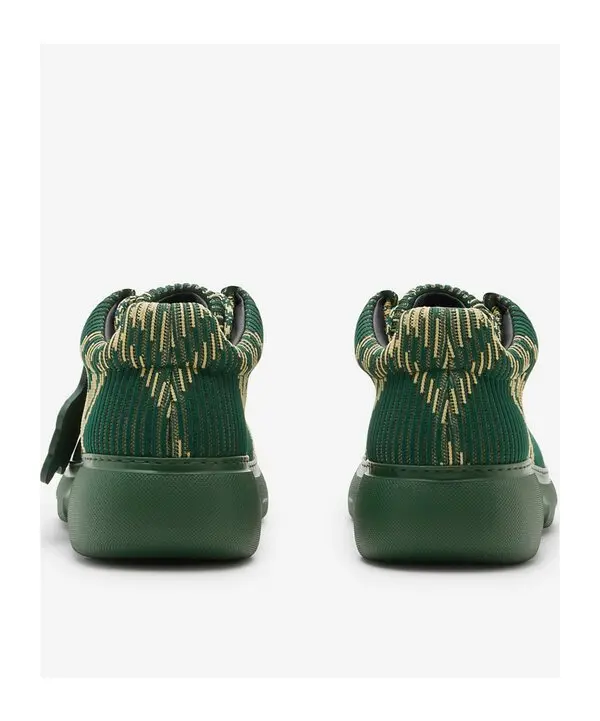 Burberry Eklid" Check-printed Lace-up Derby Shoes