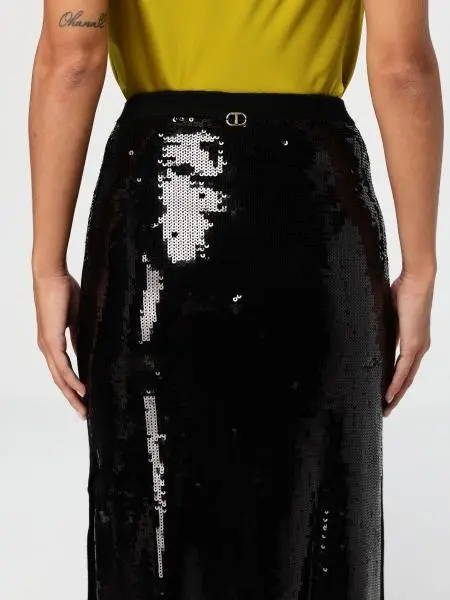 TWINSET Sequin Embellished Midi Skirt