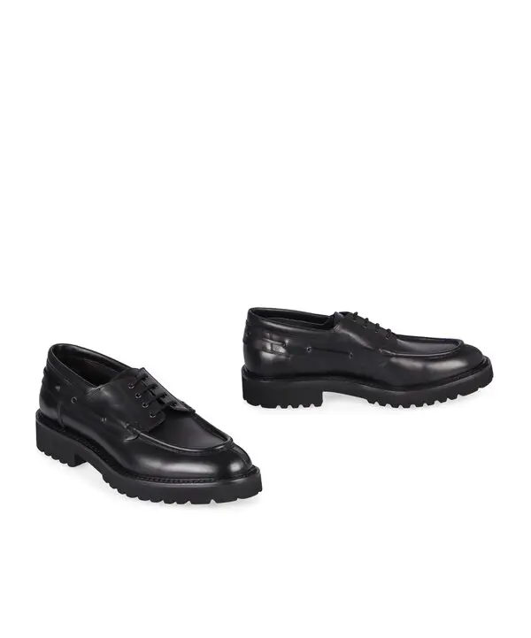 DOUCAL'S Smooth Leather Lace-up Derbies