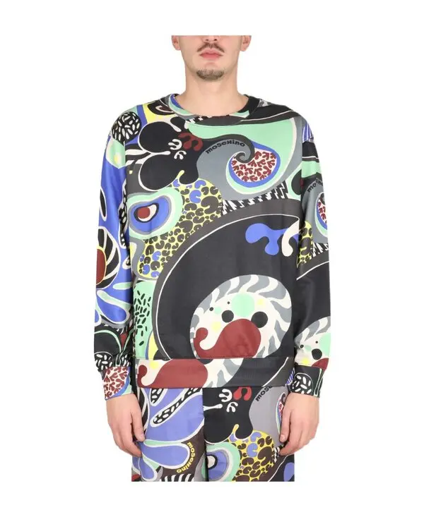 Moschino Printed Long Sleeve Sweater