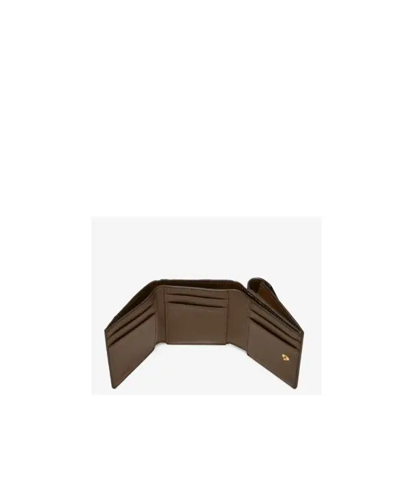 Fendi Ff Monogrammed Tri-fold Wallet - Black