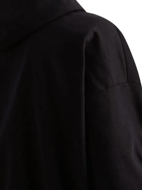 Dolce & Gabbana Long-sleeved Hooded Sweatshirt - Black