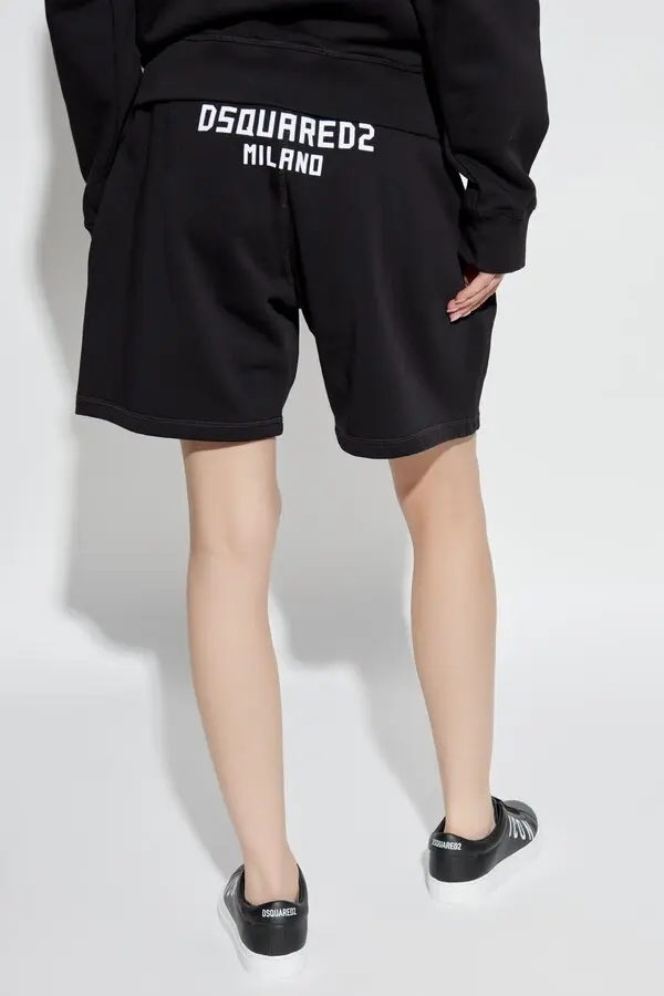 Dsquared2 Logo Detailed Drawstring Shorts