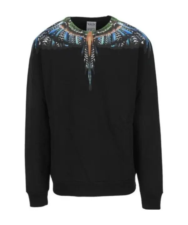 MARCELO BURLON COUNTY OF MILAN Wing Print Crewneck Sweater