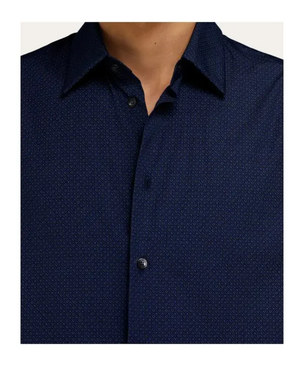 FERRAGAMO Monogram Shirt - Black/navy Blue