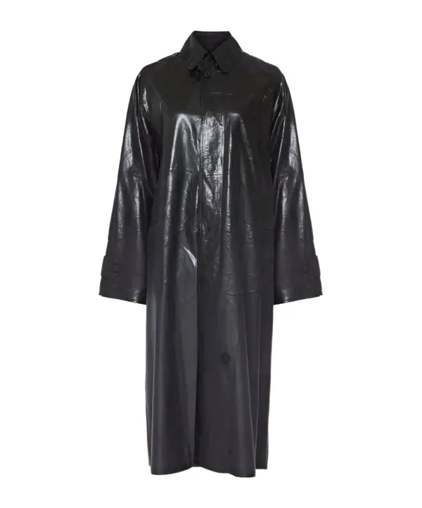 MAISON MARGIELA Long Sleeve Coated Trench Coat
