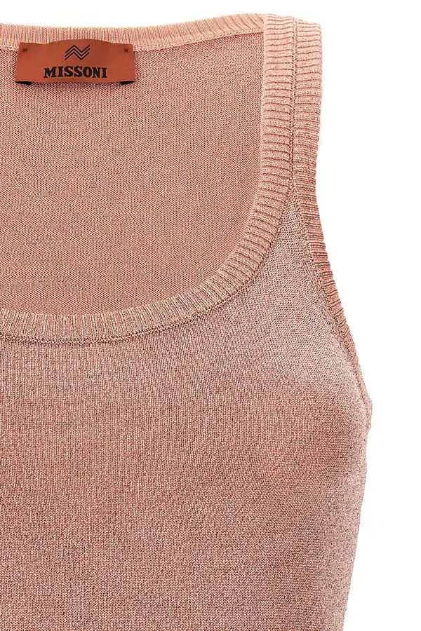 Missoni Sleeveless Knitted Lurex Tank Top
