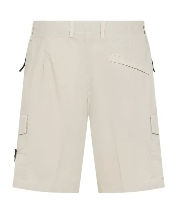 Stone Island Logo Patch Cargo Shorts - Sand