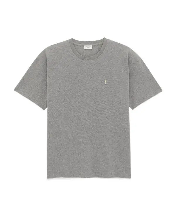 Saint Laurent Cassandre Crewneck T-shirt - Grey