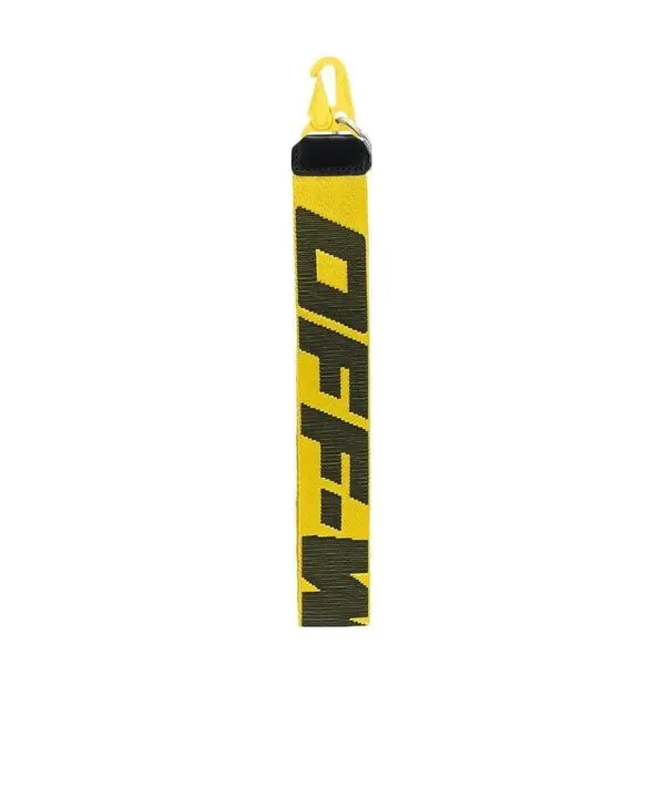 Off-White Industrial Logo Keyring - Yellow