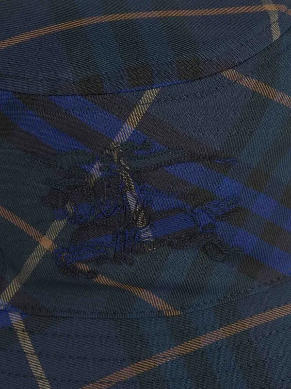Burberry Ekd Motif Checked Bucket Hat