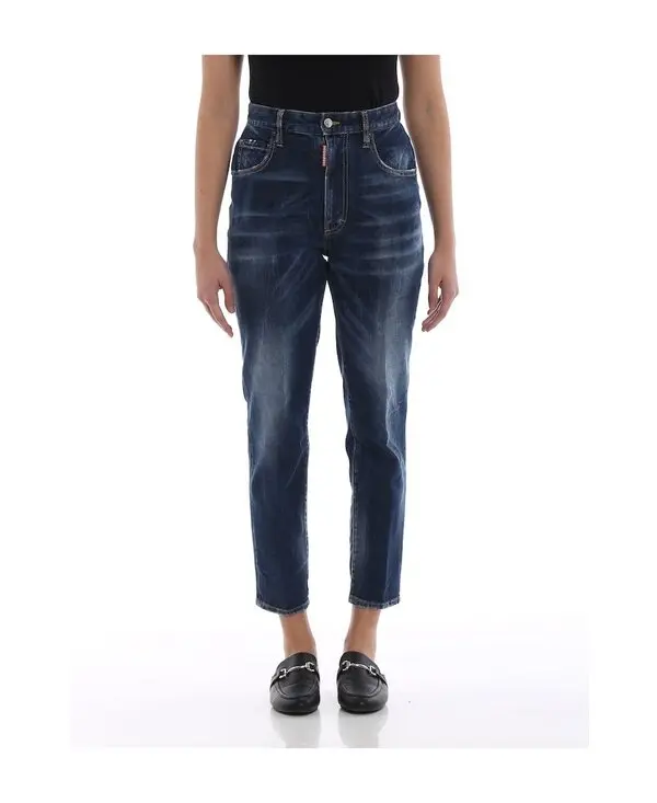 Dsquared2 High-waisted Cropped Twiggy Jeans