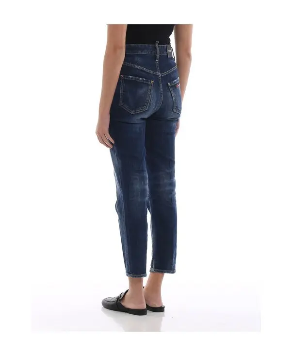 Dsquared2 High-waisted Cropped Twiggy Jeans