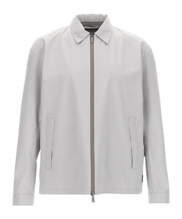 Herno Zip-up Long-sleeved Jacket - Grey