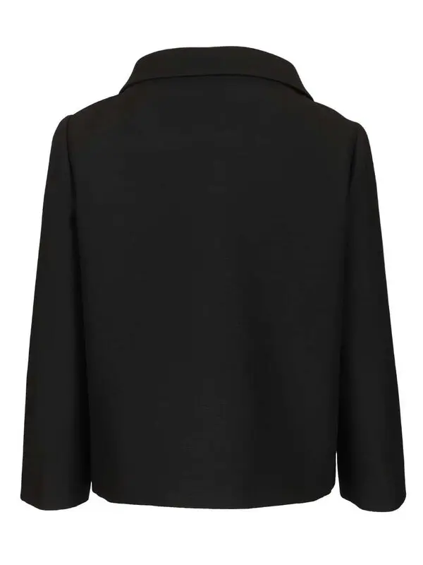 Valentino Garavani Logo Plaque Long Sleeved Jacket