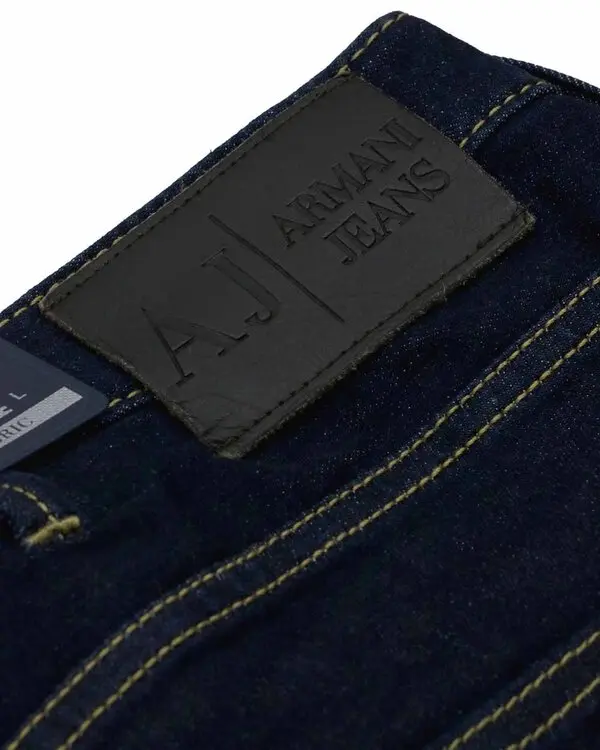 Emporio Armani Slim Fit Dark Wash Denim - Black