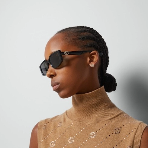 Gucci Rectangle Frame Sunglasses