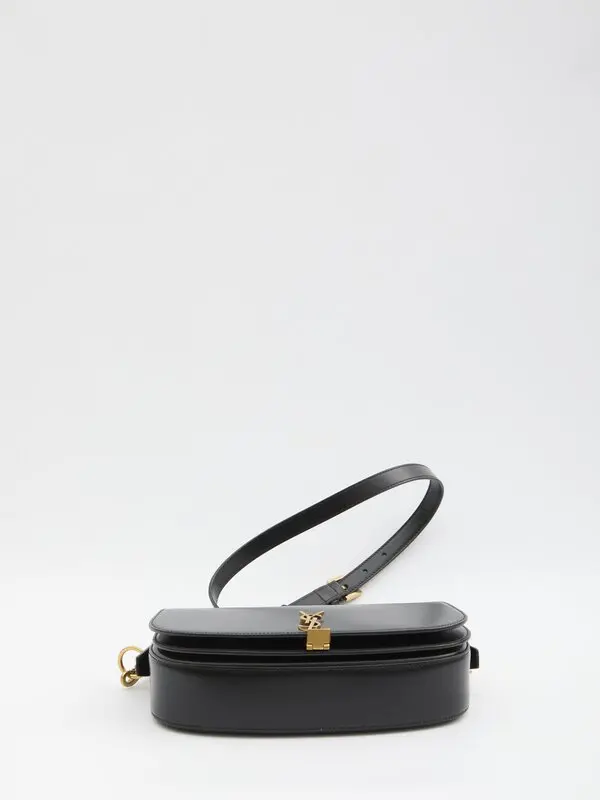 Saint Laurent Leather Bag With Cassandre Turn-lock - Black