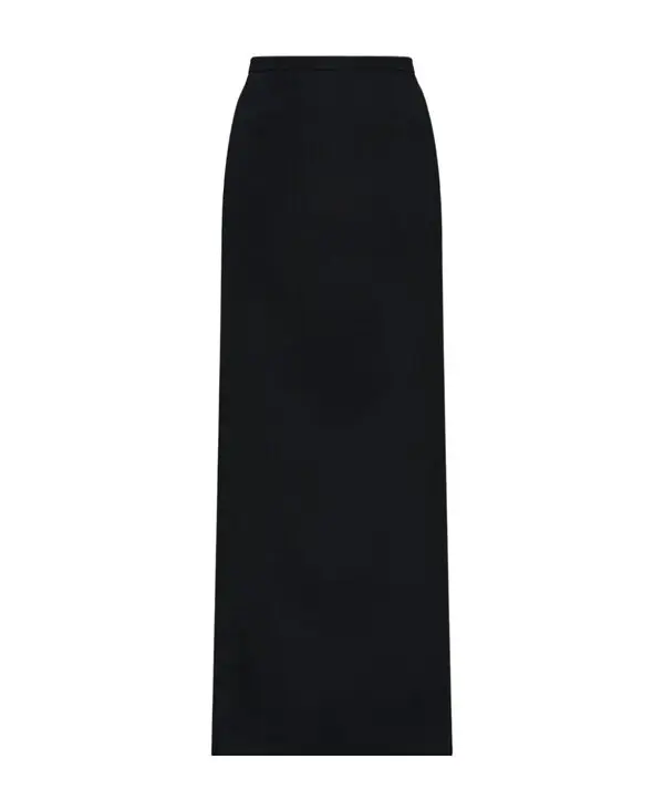 Dolce & Gabbana High-slitted Maxi Satin Skirt