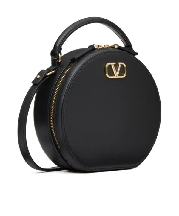Valentino Garavani Vlogo Signature Zip-up Mini Tote Bag - Black