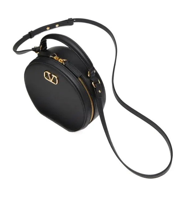 Valentino Garavani Vlogo Signature Zip-up Mini Tote Bag - Black