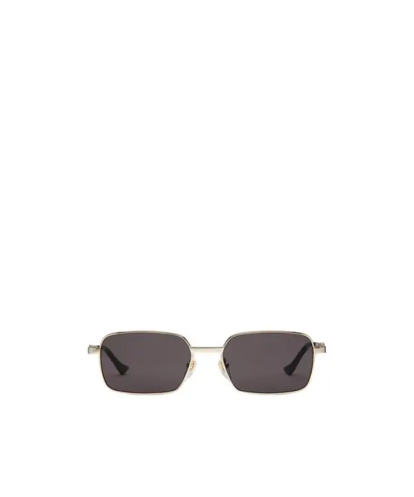 Gucci Rectangular Frame Sunglasses - Shiny Gold Tone
