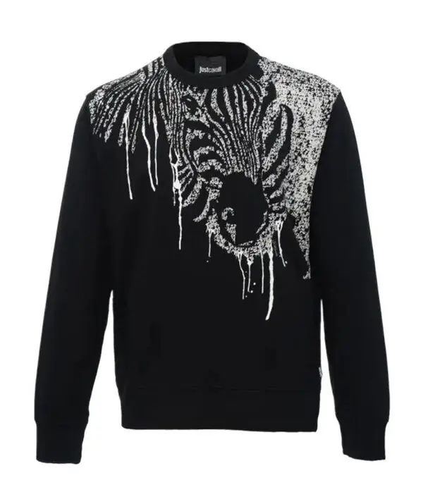Just Cavalli Graphic Print Crewneck Sweatshirt