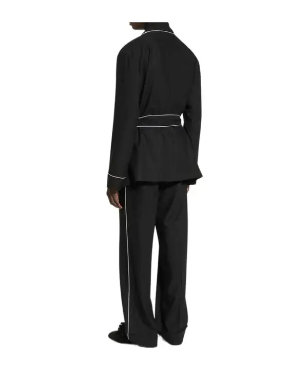 Dolce & Gabbana Dolce Gabbana Piping Detailed Pajama Pants