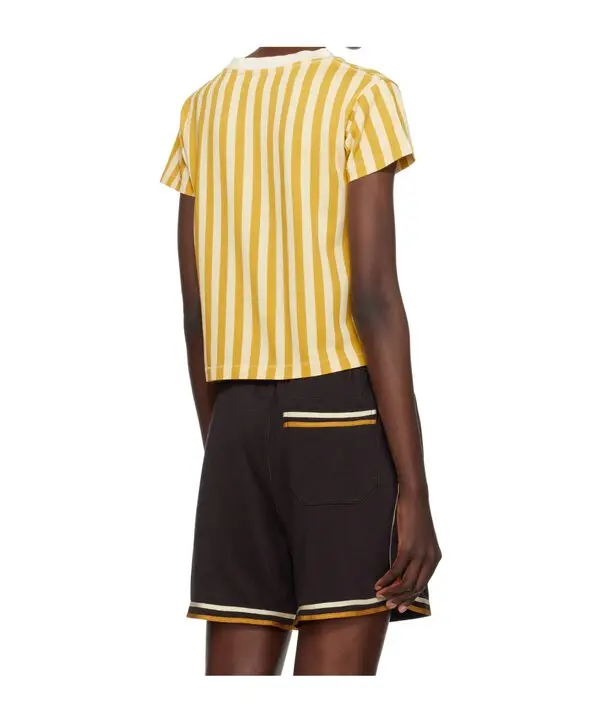 BODE Striped Embroidered Logo T-shirt