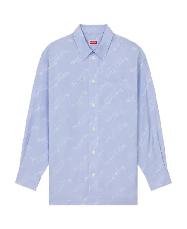 Kenzo All-over Monogram Printed Buttoned Shirt