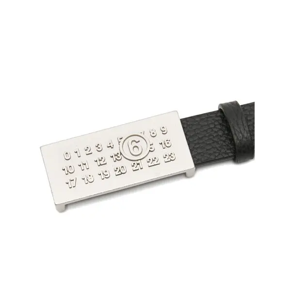 MAISON MARGIELA Digital Logo Belt - Black