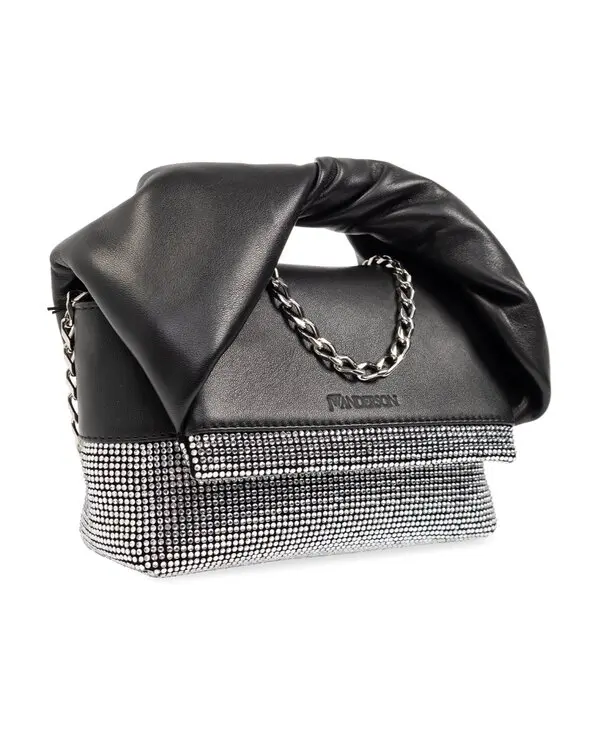 J.W.ANDERSON Embellished Twister Small Handbag - Black