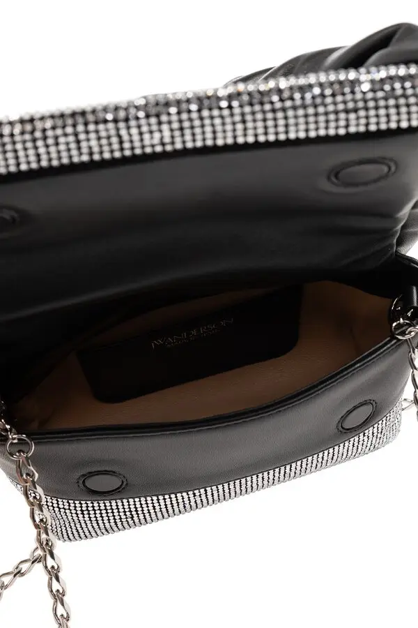 J.W.ANDERSON Embellished Twister Small Handbag - Black