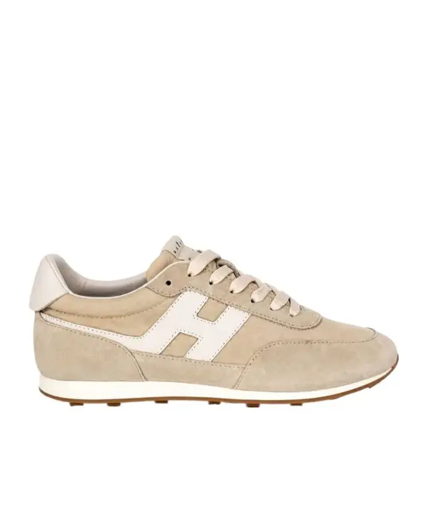Hogan Lace-up Low-top Casual Shoes - Nude