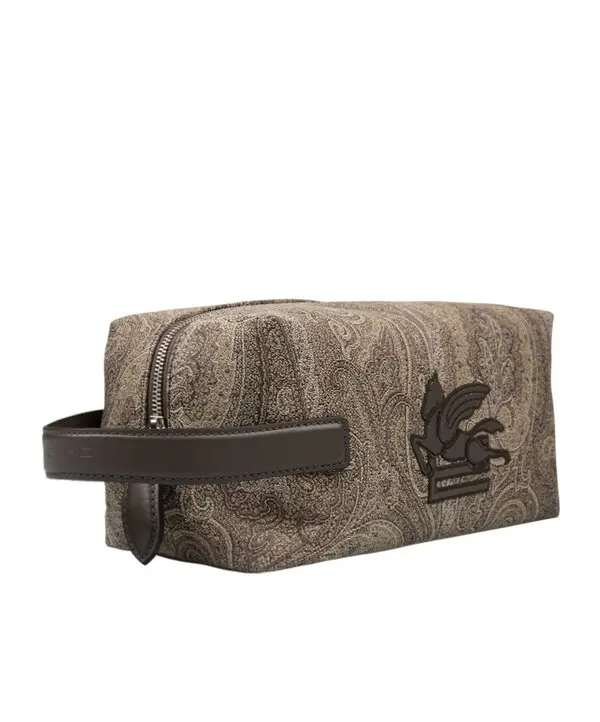 Etro Paisley Pattern Zipped Clutch Bag