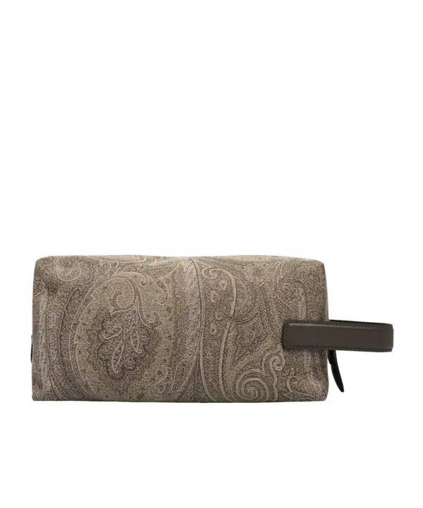 Etro Paisley Pattern Zipped Clutch Bag