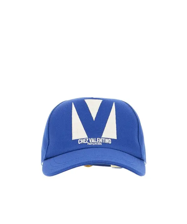 Valentino Garavani Logo Embroidered Baseball Cap - Blue