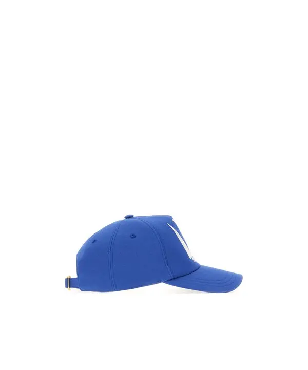 Valentino Garavani Logo Embroidered Baseball Cap - Blue